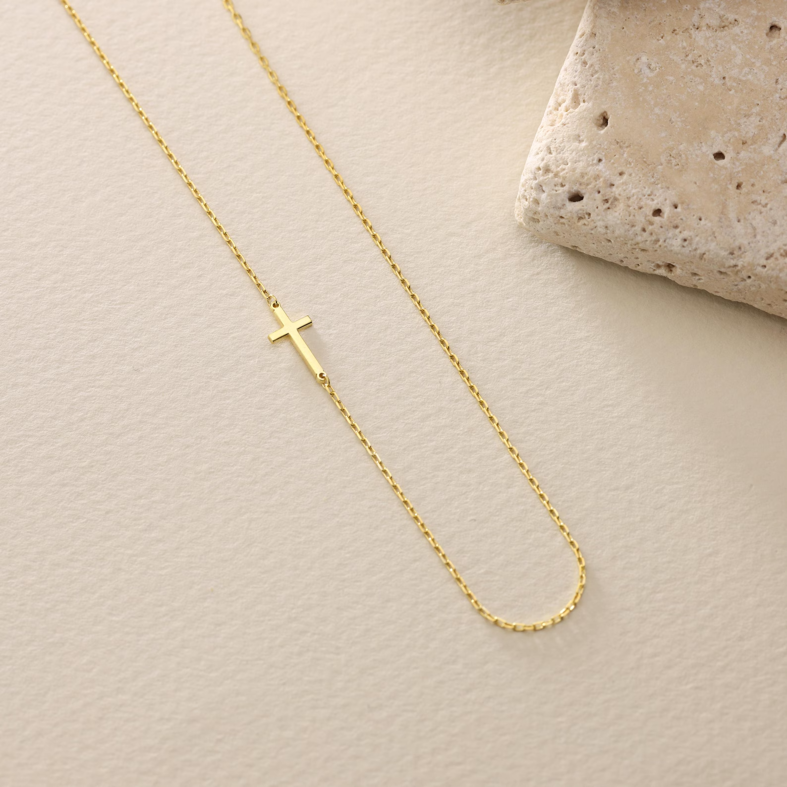 Sideways Cross Necklace – TheCustomGoodsCo